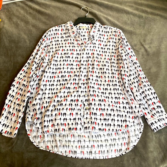 Jane and Delancey | Tops | Large White Jane And Delancey Button Down ...